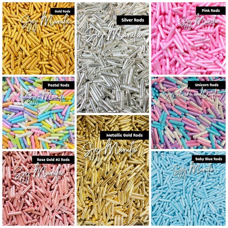 1 kilo pastel metallic pastel capsule rods sprinkles dragees sprinkles ...