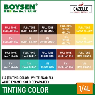 Original Boysen Tinting Color for Enamel - 1/4L | Shopee Philippines
