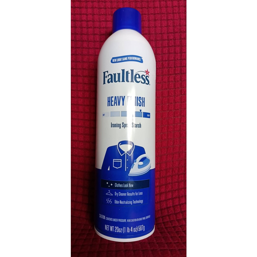 Faultless Ironing Spray Starch Heavy Finish (567 g) | Shopee Philippines