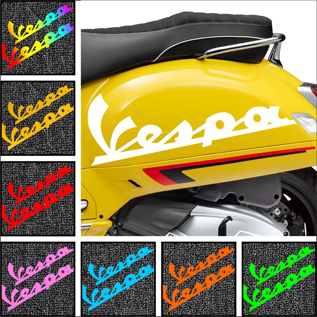 Vespa Sticker For Motorcycle Decals Vinyl Reflective Holographic ...