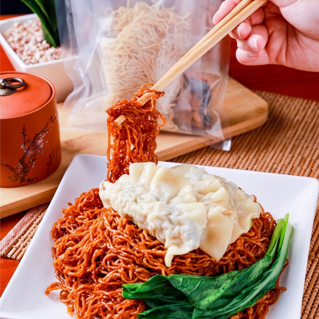 Wanton Mee Fresh Noodle Imperial Dark Soy Sauce With Aroma Oil自家制云吞面 ...