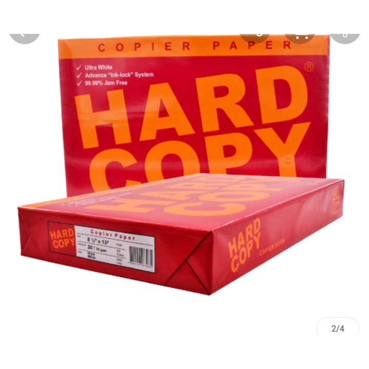 HARD COPY BOND PAPER SUB. 20 (8 1/2" X 11") | Shopee Philippines