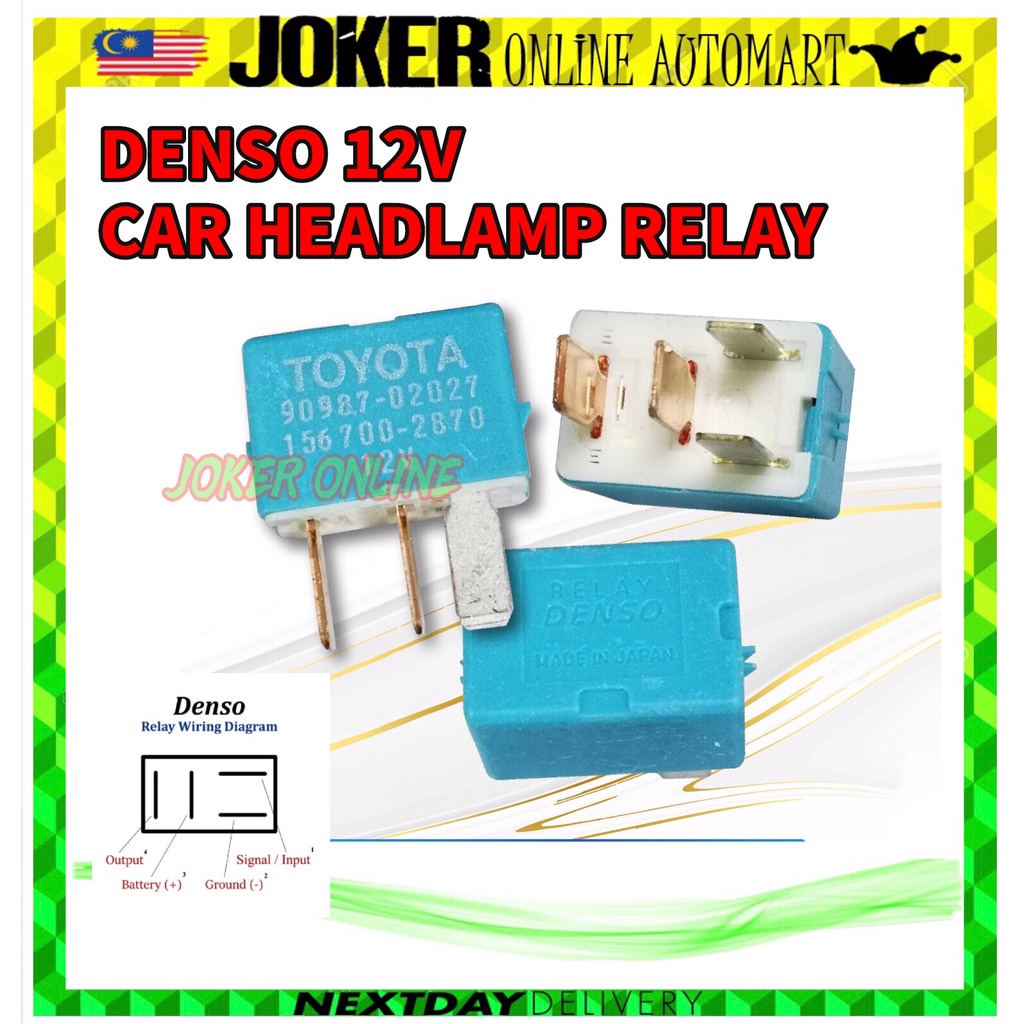 DENSO 4PIN HEAD LAMP RELAY / POWER RELAY | Shopee Philippines