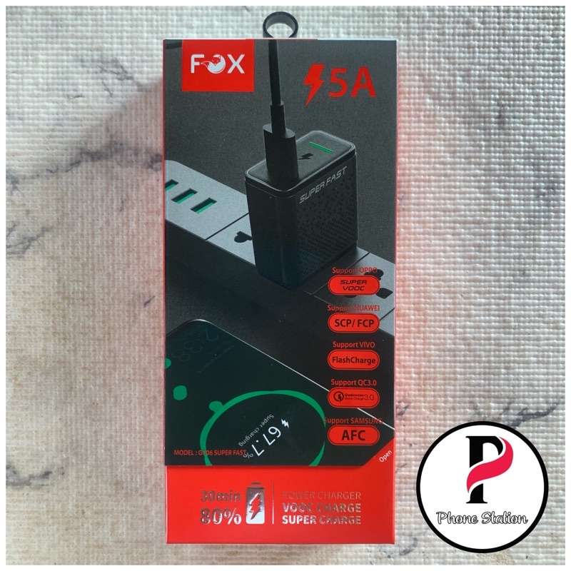 Fox USB Charger (5A Super Fast 22.5 Watt) | Shopee Philippines