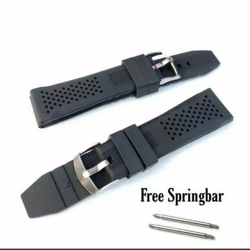 Universal Fossil Rubber Strap Watch Band 22mm | Shopee Philippines