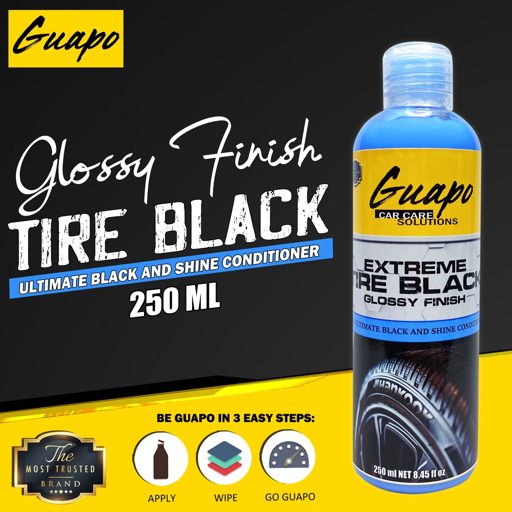 Guapo Car Motor Extreme Tire Black Tire Gloss Shine Tire Conditioner ...