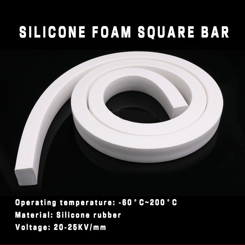 Silicone foam square strip high temperature resistant silicone rubber ...
