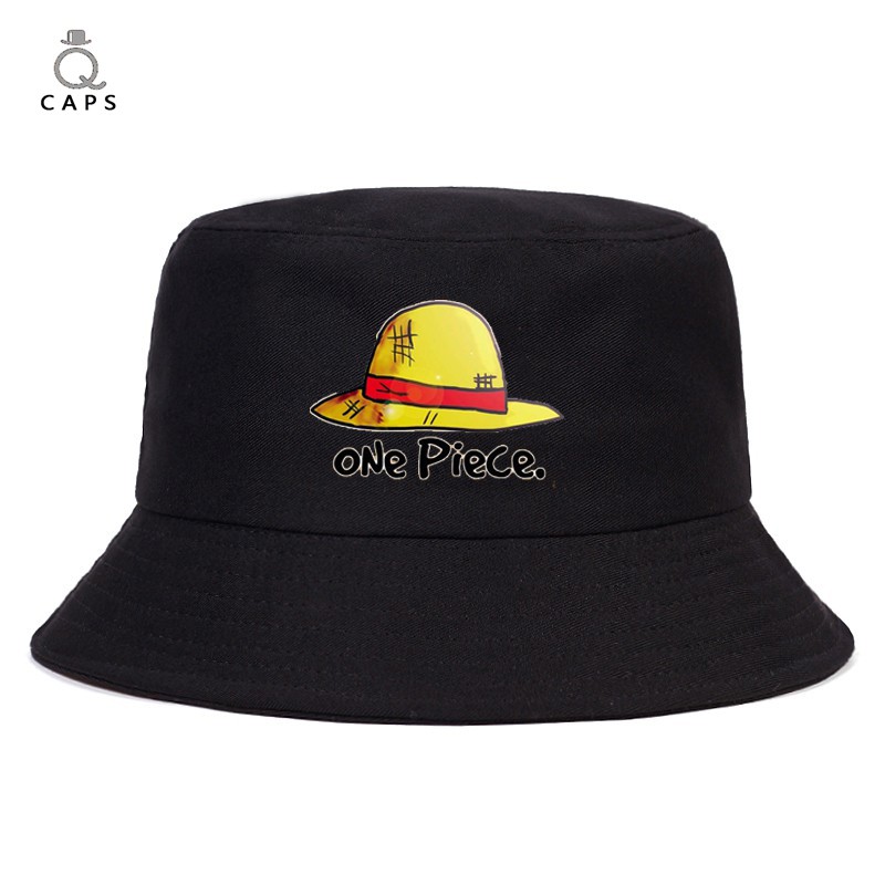 One Piece Luffy fisherman hat high quality 100% cotton print bucket hat ...