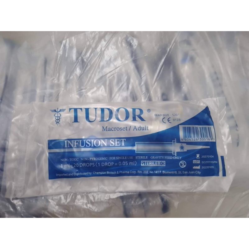 Tudor Macroset/ Microset Infusion Set (Adult, Pedia) | Shopee Philippines