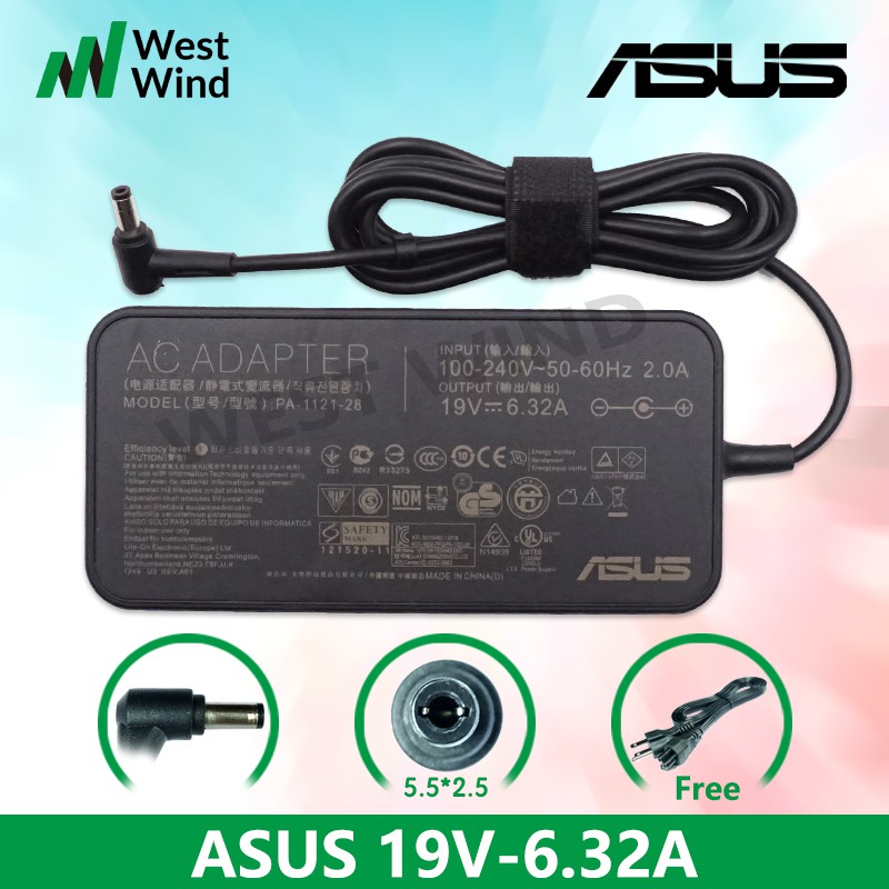 Asus ROG Laptop Charger 19V 6.32A 120W GL552VW GL552VX GL553V GL553VD ...