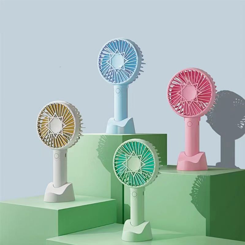 Handheld Small Fan Home Rechargeable 1200mAH Batetry Portable Electric ...