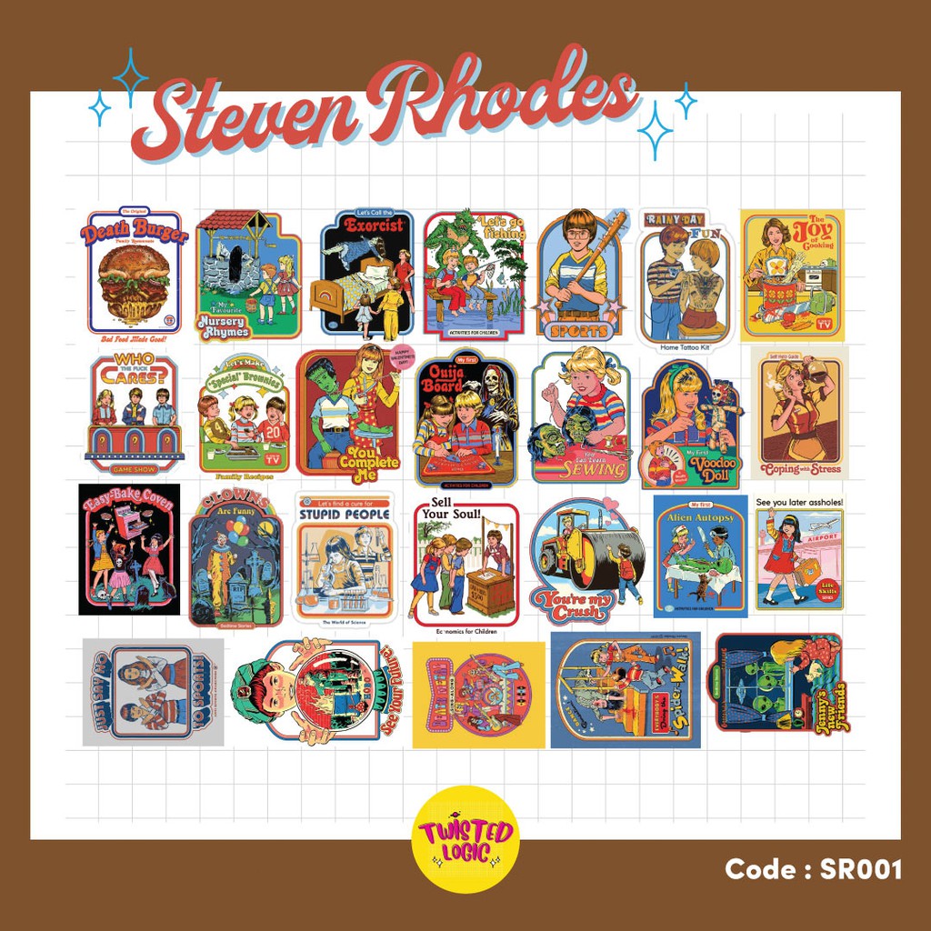 Aesthetic Sticker Tumblr | Steven Rhodes Art | Shopee Philippines