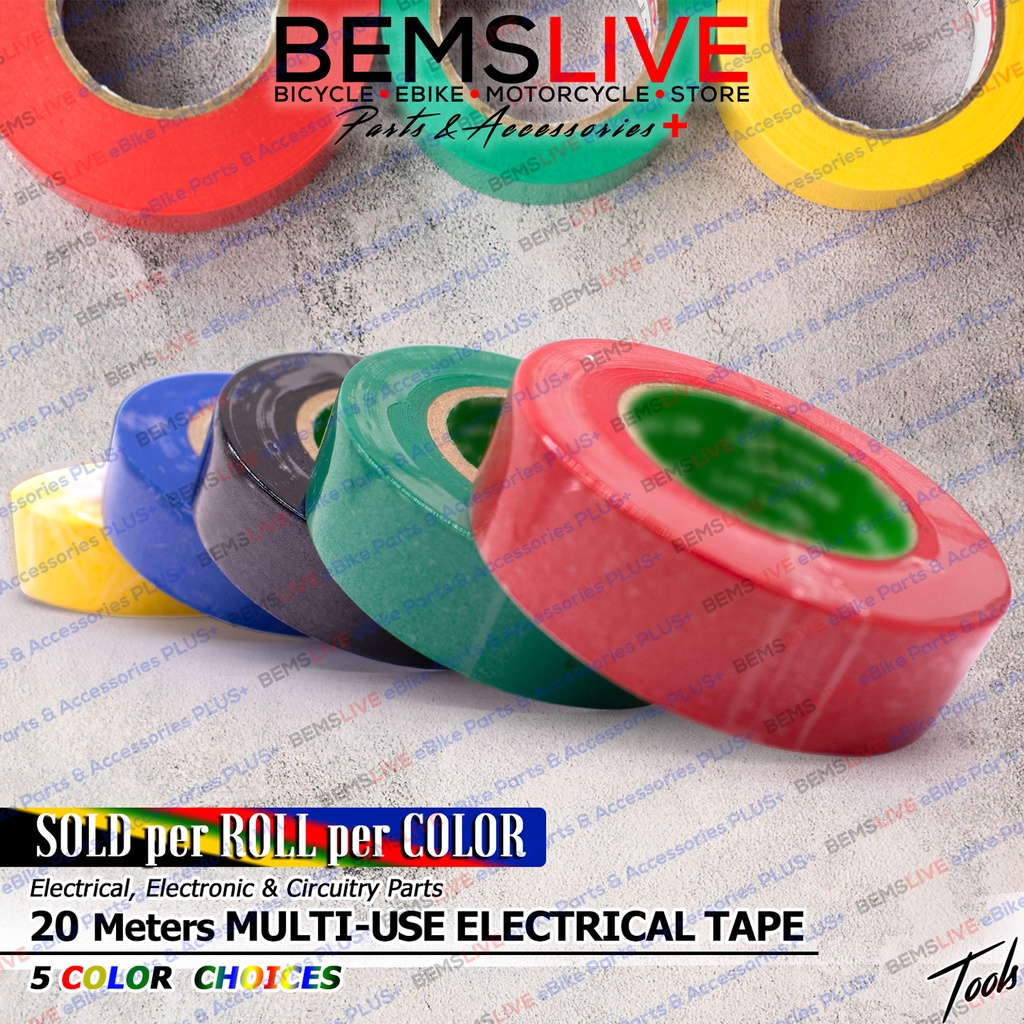 20meters 18mm wide ELECTRICAL TAPE Electrical Tape High Quality Multi ...