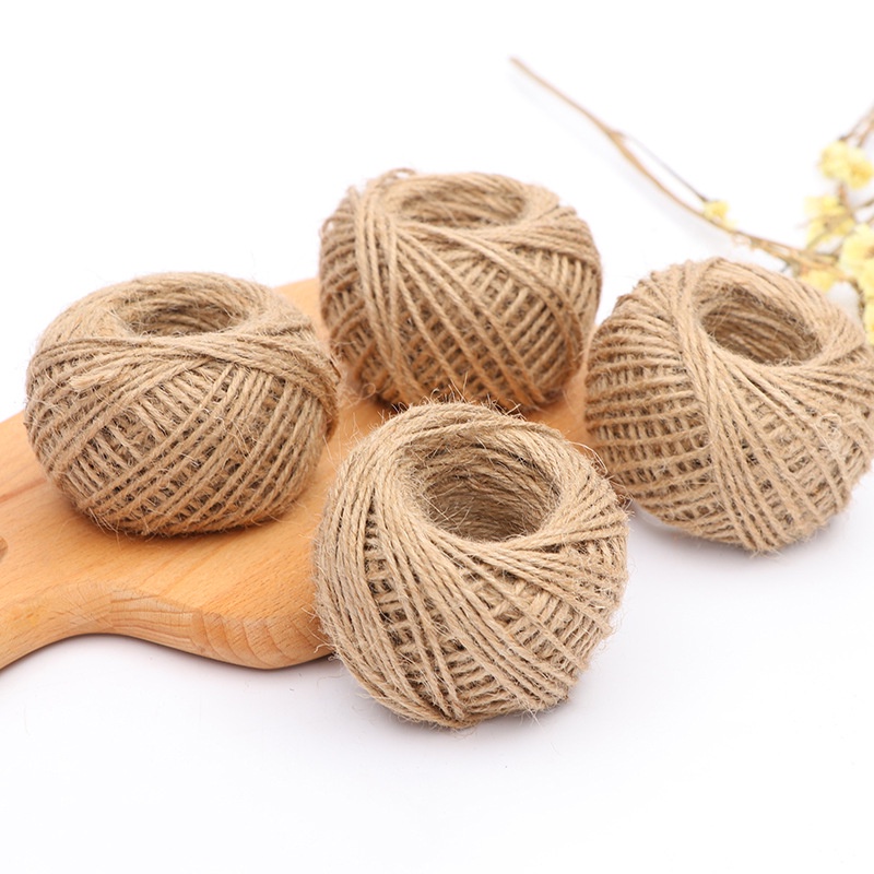 50m Twine string Jute string Abaca string brown eco-friendly string 1 ...