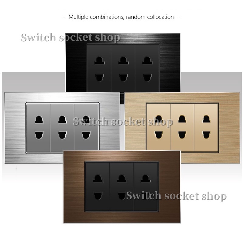 Type 118 local standards three small two-hole aluminum metal wire ...