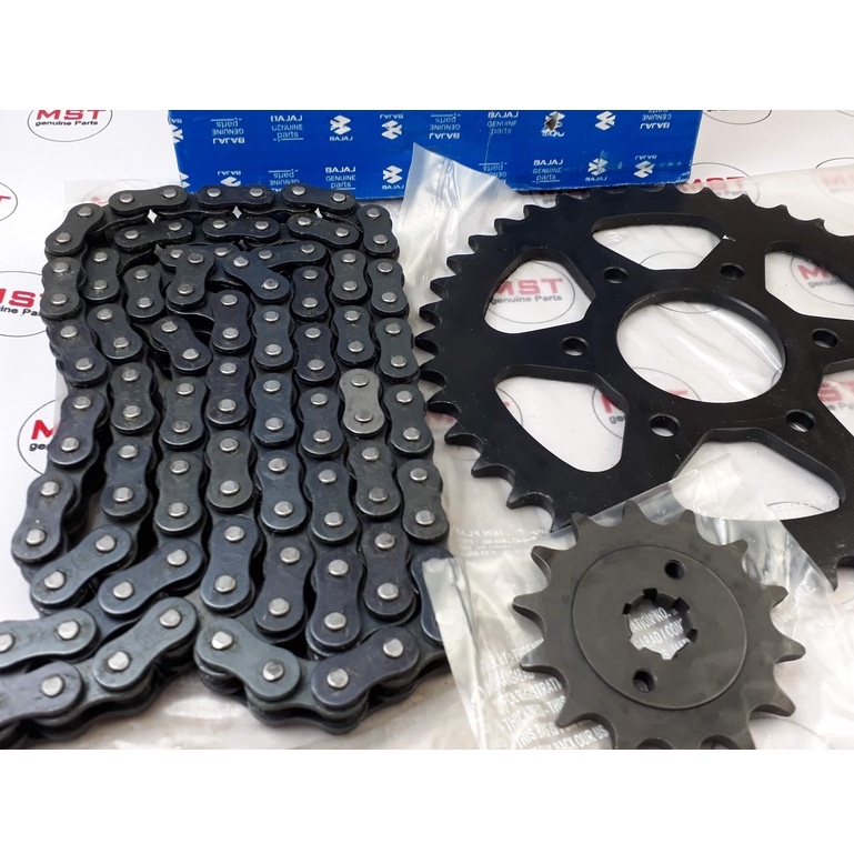 Chain & Sprocket Kit ROUSER 200NS Bajaj Genuine Parts 36JL0009 (D ...