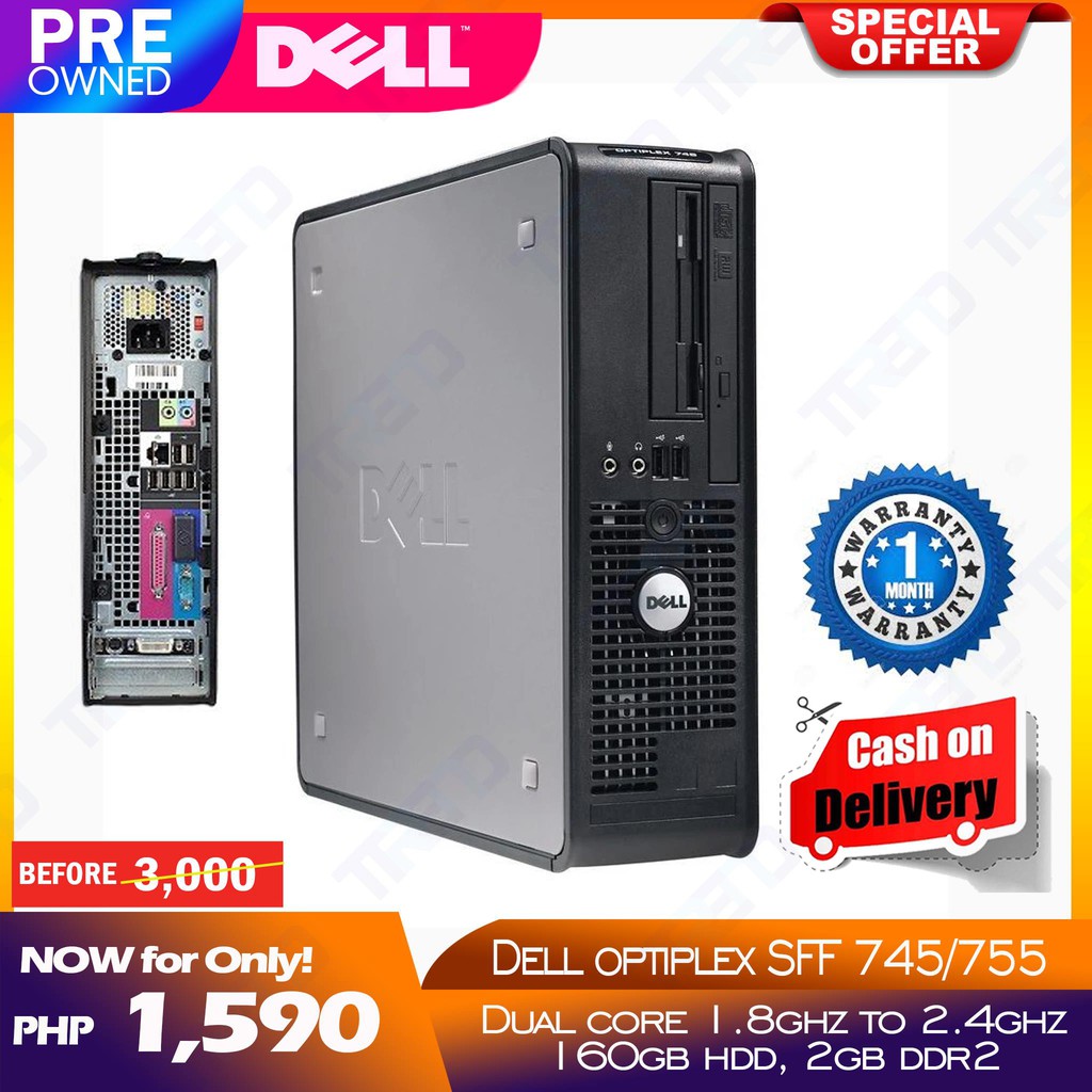 Dell Optiplex 745 / 755 SFF Slim Desktop PC - Dual Core/2gb/160gb ...