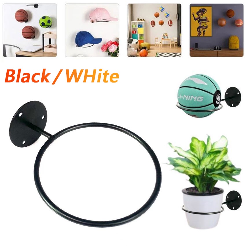 Universal Basketball Holder Wall Mounted Rugby Soccer Wall Storage Rack ...