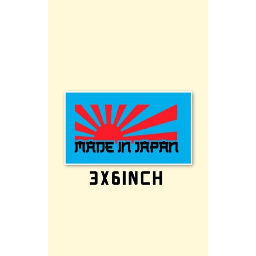 Made in Japan sticker made from vinyl waterproof sticker | Shopee ...