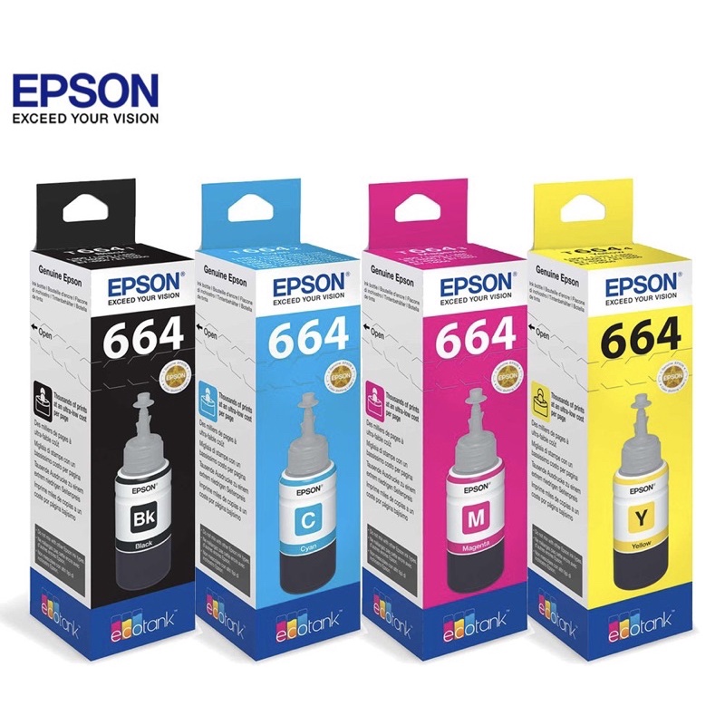 Epson T664/664 Original Ink Bottles (genuine) | Shopee Philippines