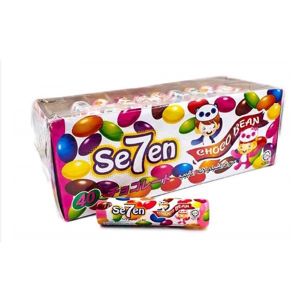 Se7en Sevenen Seven Chocolate Coated Sugar Choco Beans 40pcs (HALAL ...