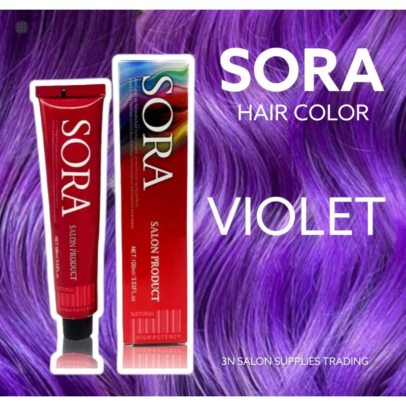 SORA HAIR COLOR SET (BLUE/VIOLET) | Shopee Philippines