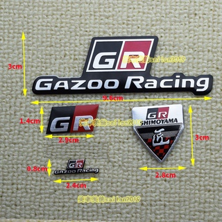 Suitable for Toyota GR Car Sticker Gazoo Racing Metal Car Logo GR SPORT ...