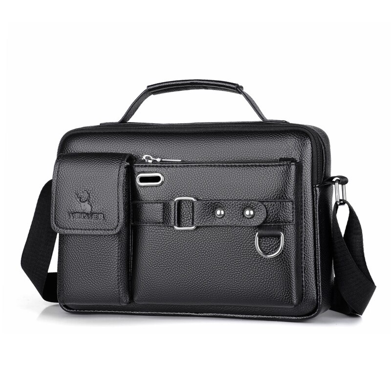 LABER LEE Messenger Shoulder Bag Men Business Bag Pu Leather Briefcase ...