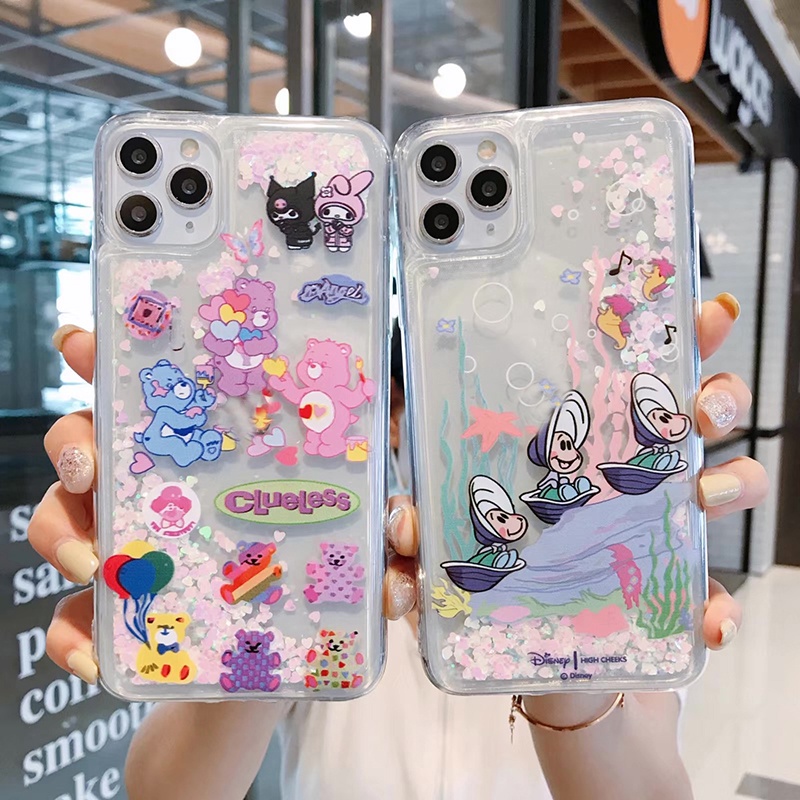 iPhone 16 Pro Max 11 12 14 15 Plus 13 X Cartoon Bear Conch Shell ...