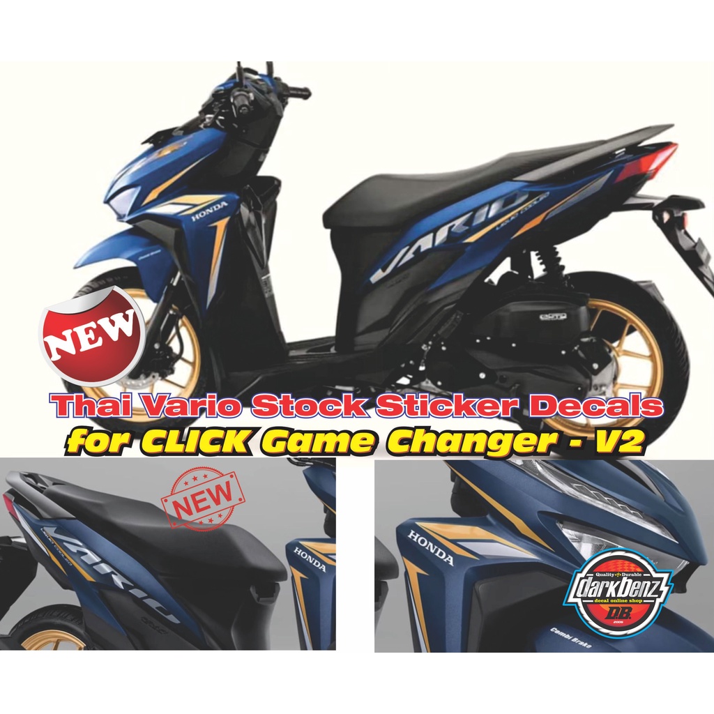 Honda Click Version 2 Vario Concept Quality Printed Sticker Decals ...