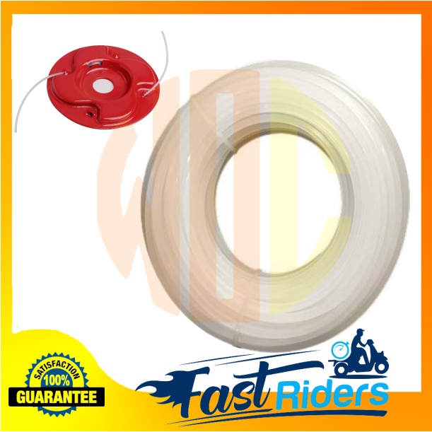 NYLON TANSI/GRASS CUTTER /NYLON STRING MONOLINE TRANSPARENT 3.0mm (per ...