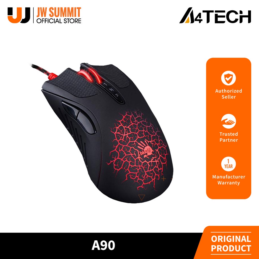 A4Tech Bloody A90 Infrared-Micro Switch Gaming Mouse | Shopee Philippines