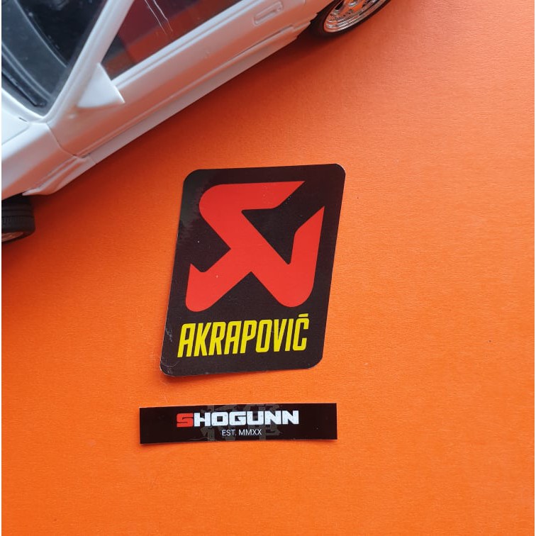 Akrapovic Laminated Vinyl Stickers (Size = Height in Inches) | Shopee ...