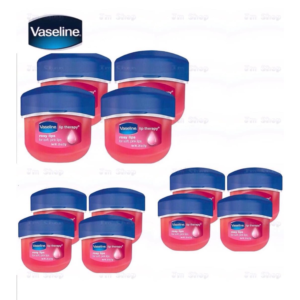 (SET OF 12) Vase Lip Therapy Rosy Lips Mini 7g | Shopee Philippines
