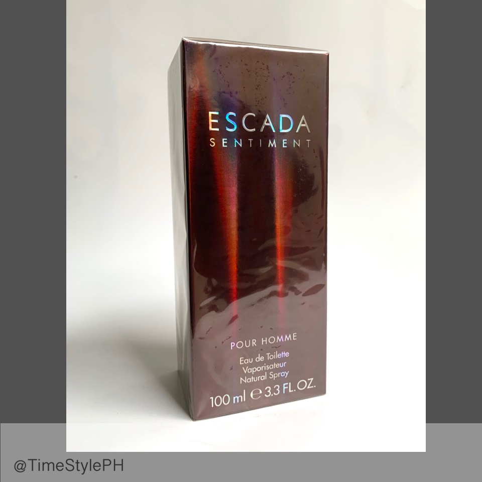Authentic Escada Sentiment Pour Homme 100ml EDT Perfume Men | Shopee ...