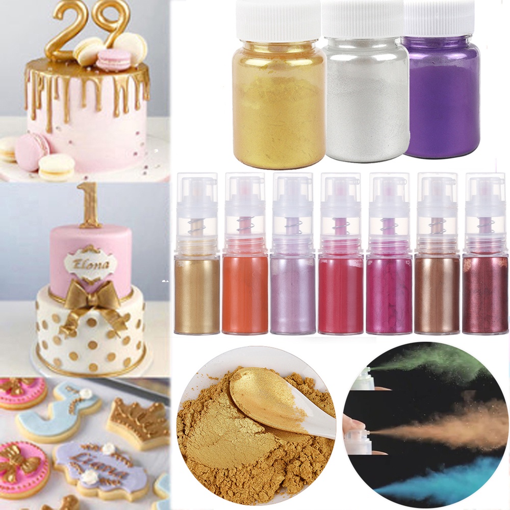 5/10/15g Edible Glitter Cake Decoration Powder Mousse Cake Macaron ...