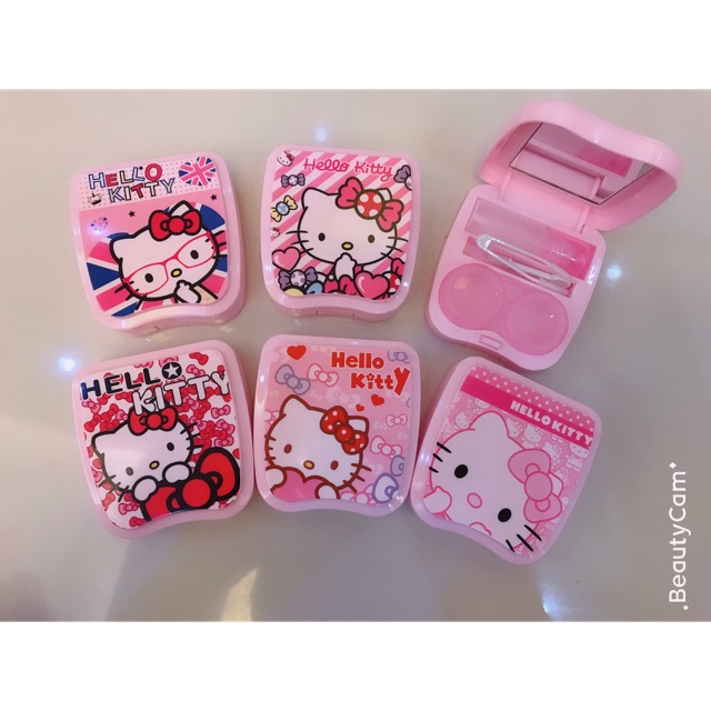 Hello Kitty Contact Lens Case Compact Carrying Mirror1204 | Shopee ...