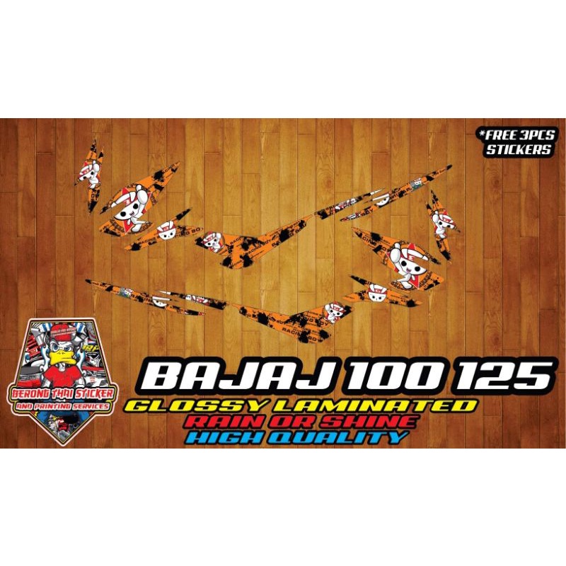 Bajaj 100 125 Racing Boy Decals | Shopee Philippines