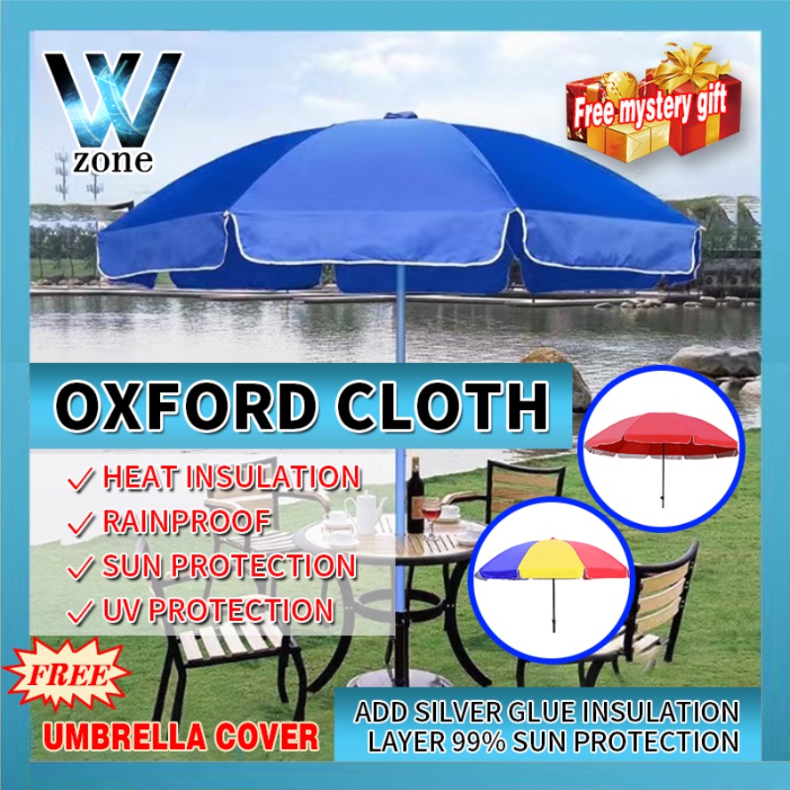 W ZONE 2.1M Parasol Umbrella Garden Umbrella Patio Umbrella UV Sun ...