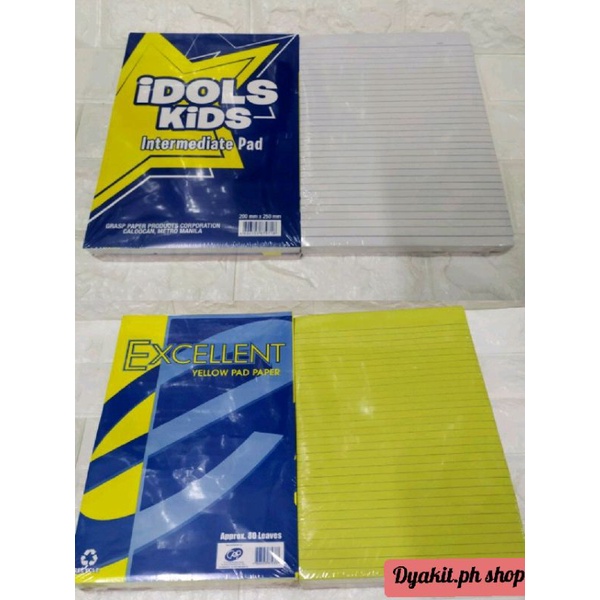 One pad/order INTERMEDIATE PAD/YELLOW PAD PAPER | Shopee Philippines