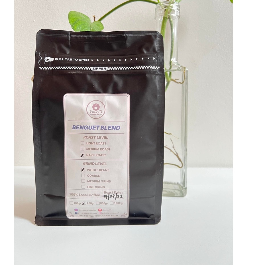Benguet Blend │Dark Roast Coffee │Viray's Premium Coffee │Whole beans ...