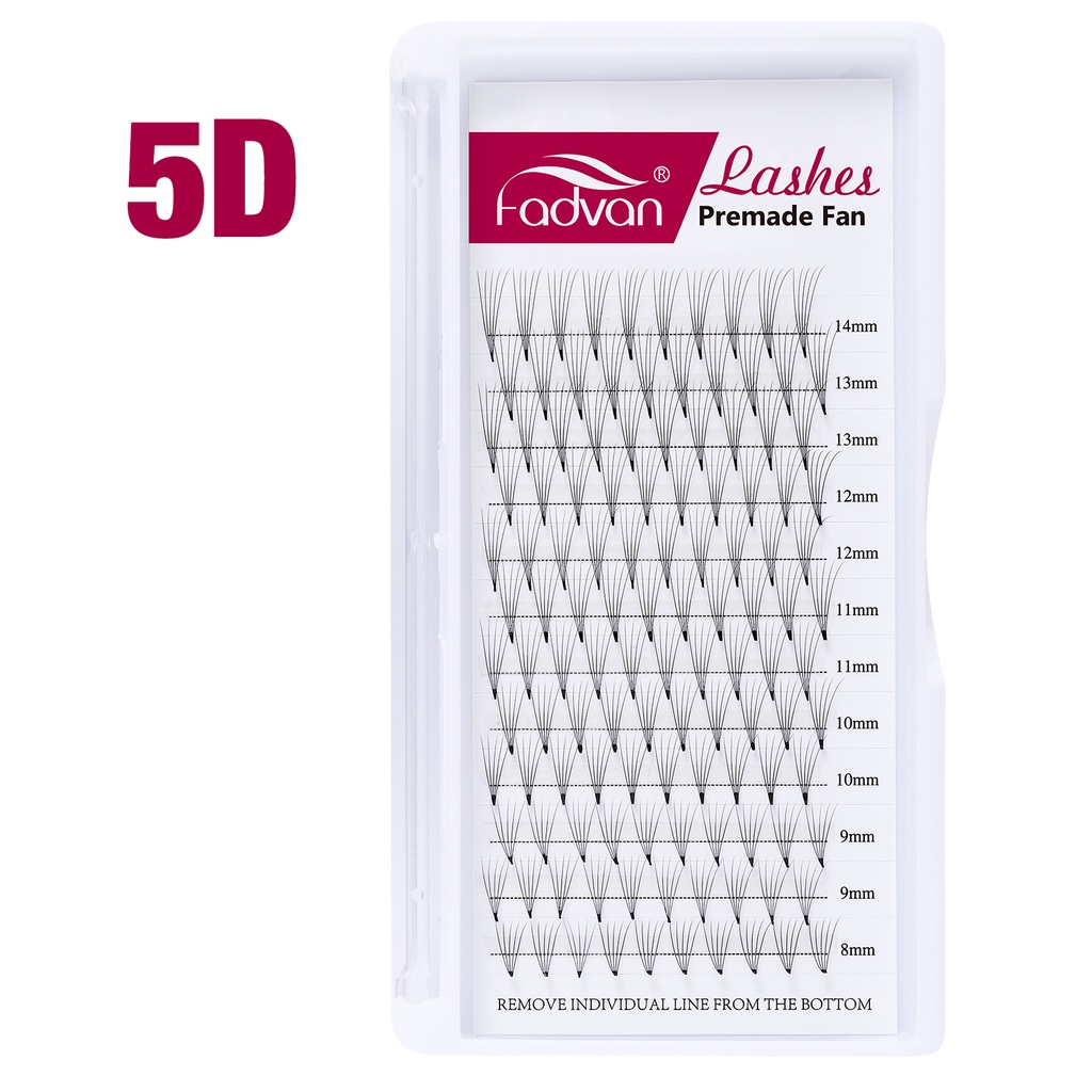Fadvan Sharp Narrow Stem Premade Fan Eyelash Extensions Natural Soft ...