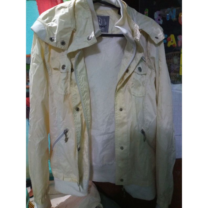 preloved jacket (color cream) | Shopee Philippines