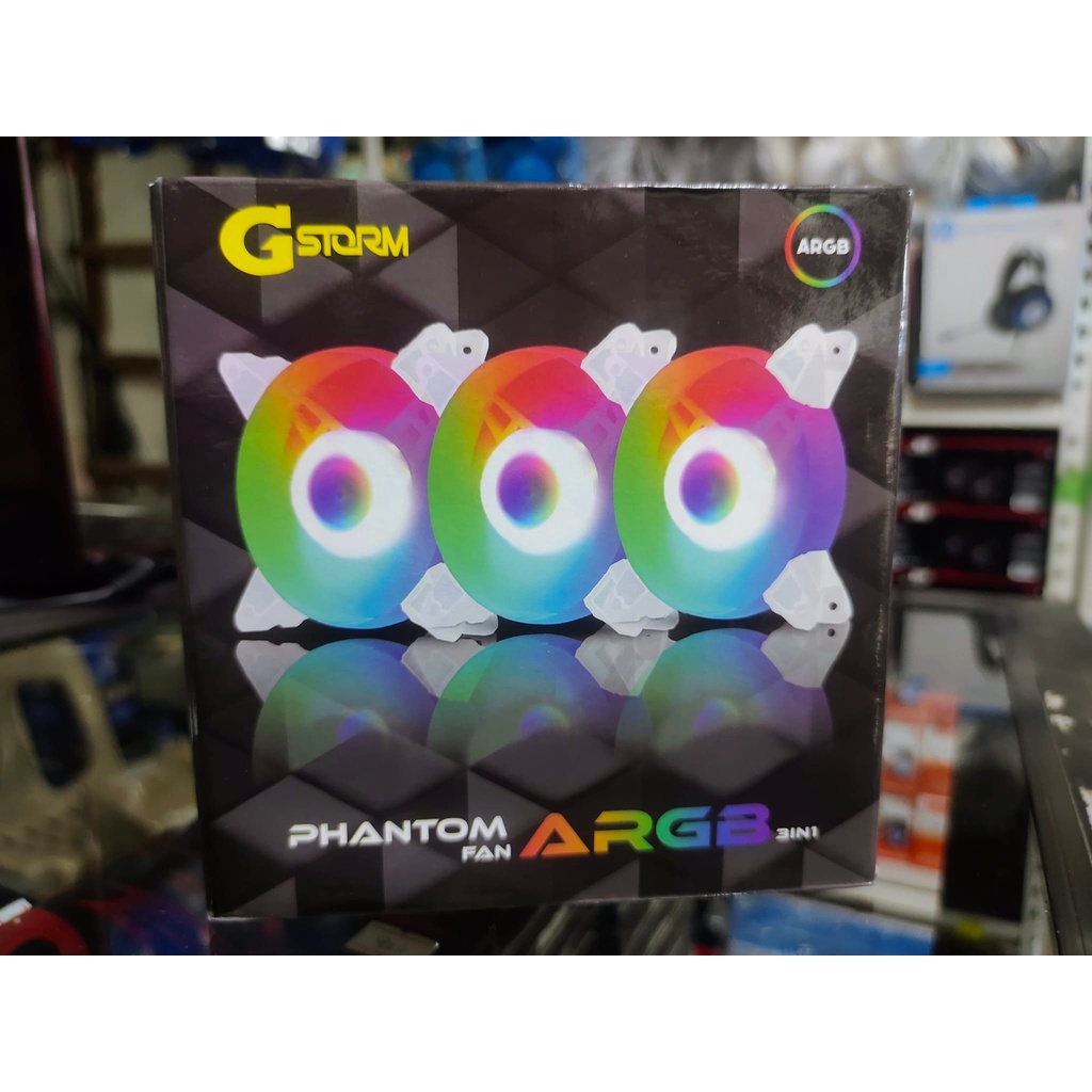 Gstorm 3 in 1 Phantom Argb Case Fans | Shopee Philippines
