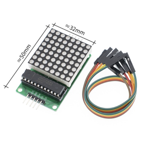 MAX7219 Dot Led Matrix Module MCU LED Display Control Module For Arduino 5V Interface Module ...