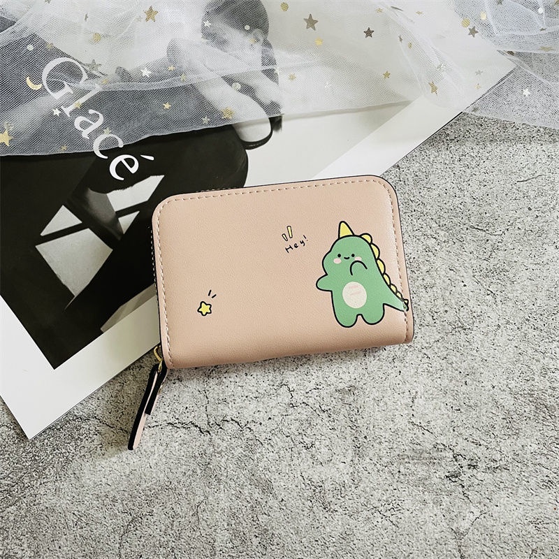 Women Cute Cartoon Wallet Animal Print Wallet Small Zipper Girl Coin ...