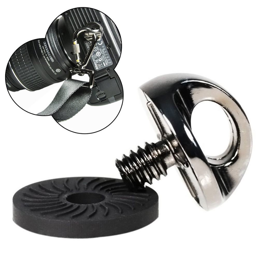 SLR Camera 1/4" Screw Connection Adapter Shoulder Strap Safety Screw ...