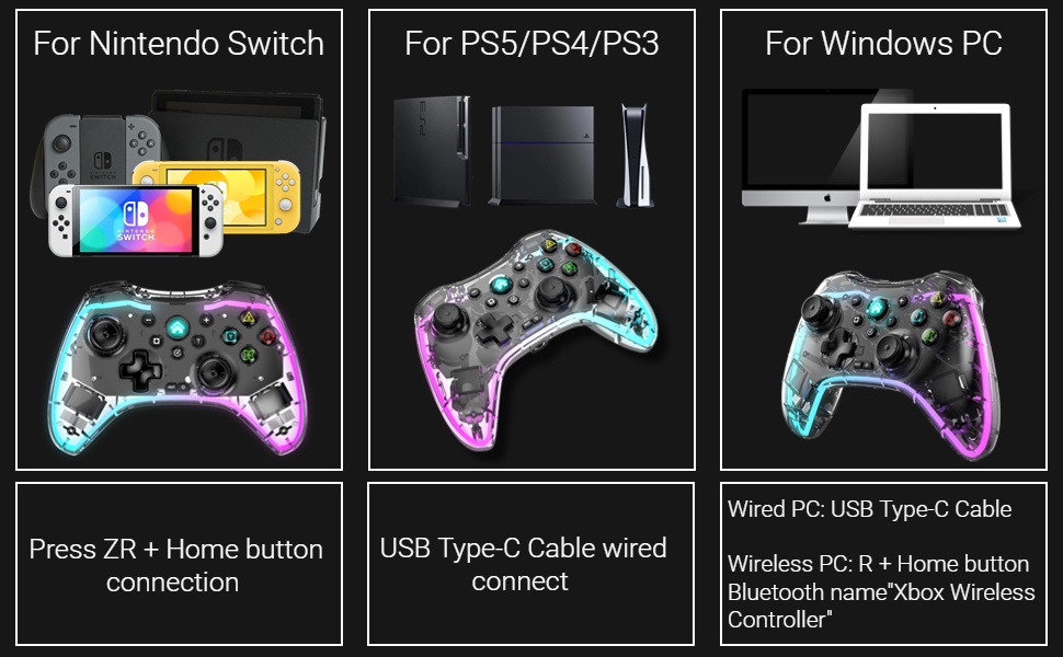 Game Controller for iOS Android, Wireless Gamepad Joystick for iPhone ...