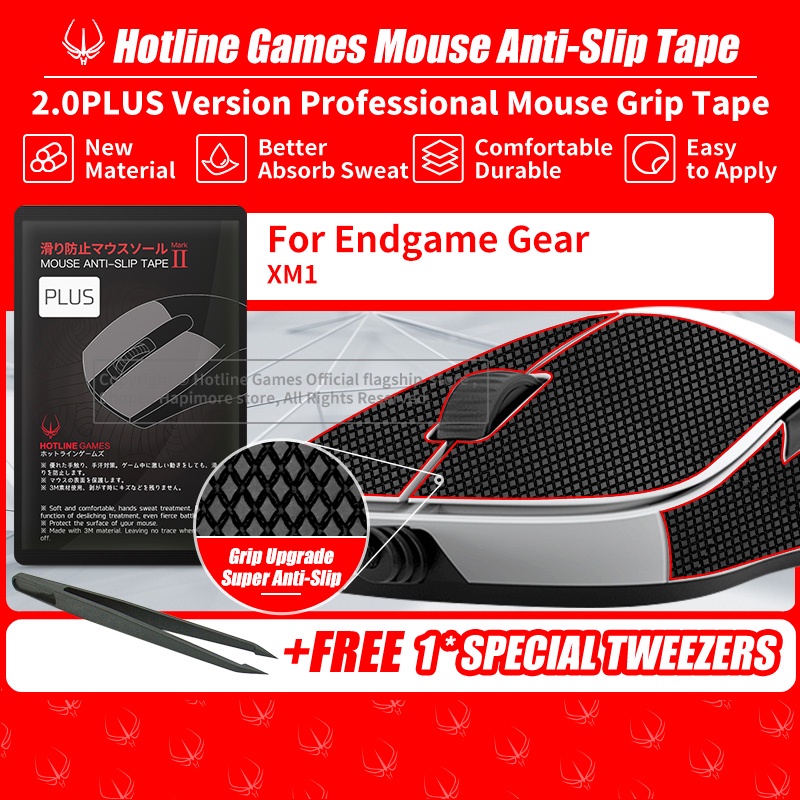 Hotline Games 2.0Plus Mouse Grip Tape for Endgame Gear xm1 Gaming Mouse ...