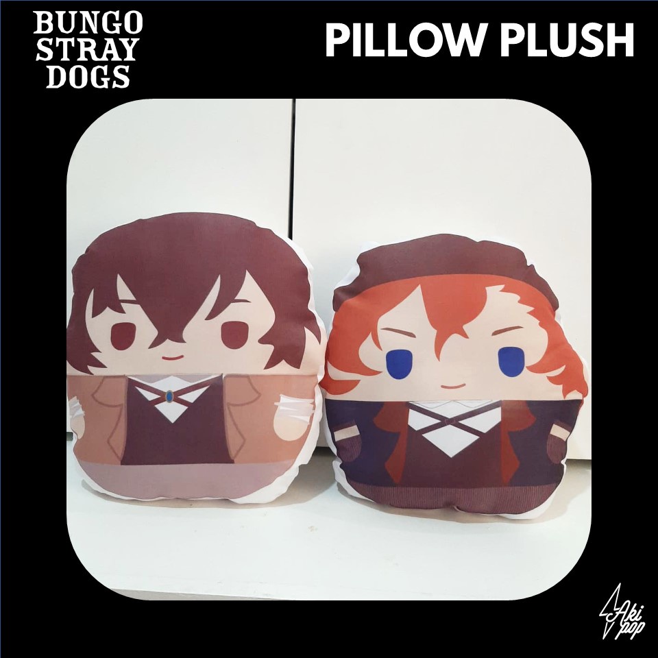 BUNGOU STRAY DOGS BSD PILLOW PLUSHIE PLUSH Chuuya Dazai Osamu | Shopee ...